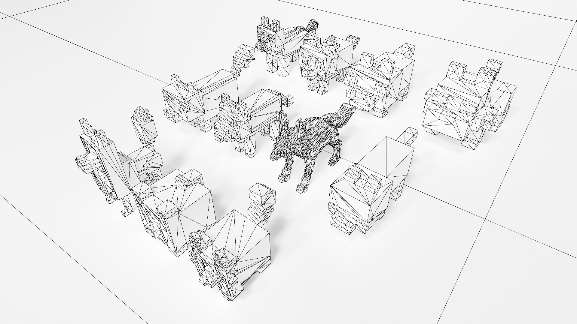 Fox Voxel Art Pack 3d Model 3D Model - TurboSquid 2182451