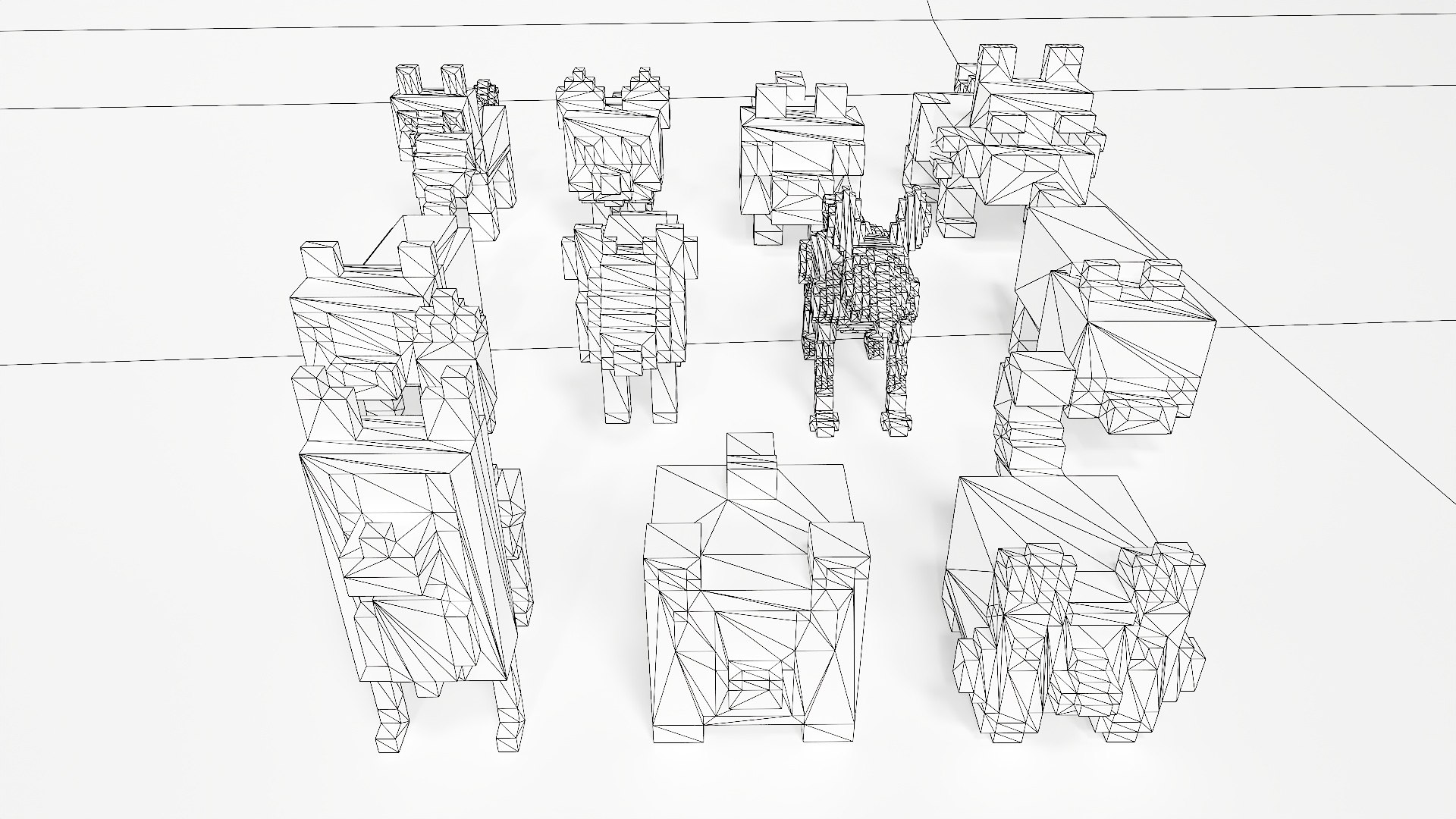 Fox Voxel Art Pack 3d Model 3D Model - TurboSquid 2182451