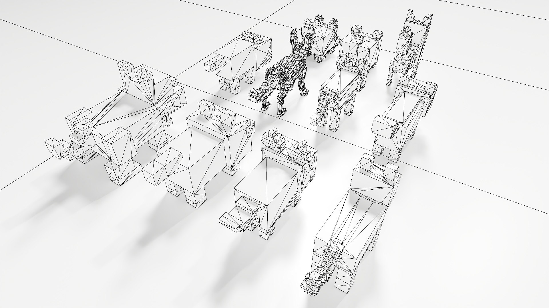 Fox Voxel Art Pack 3d Model 3D Model - TurboSquid 2182451