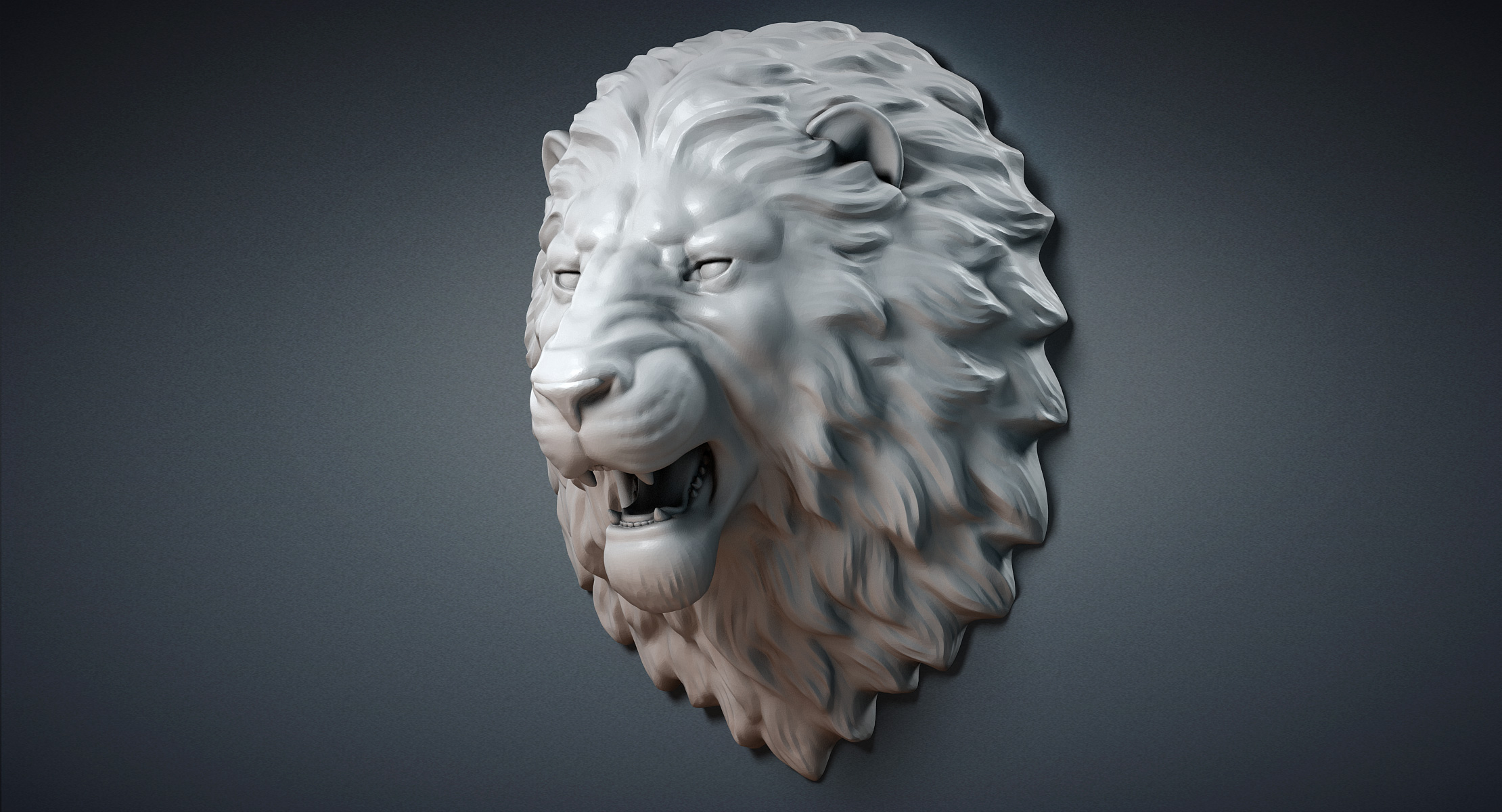 lion head 3d model