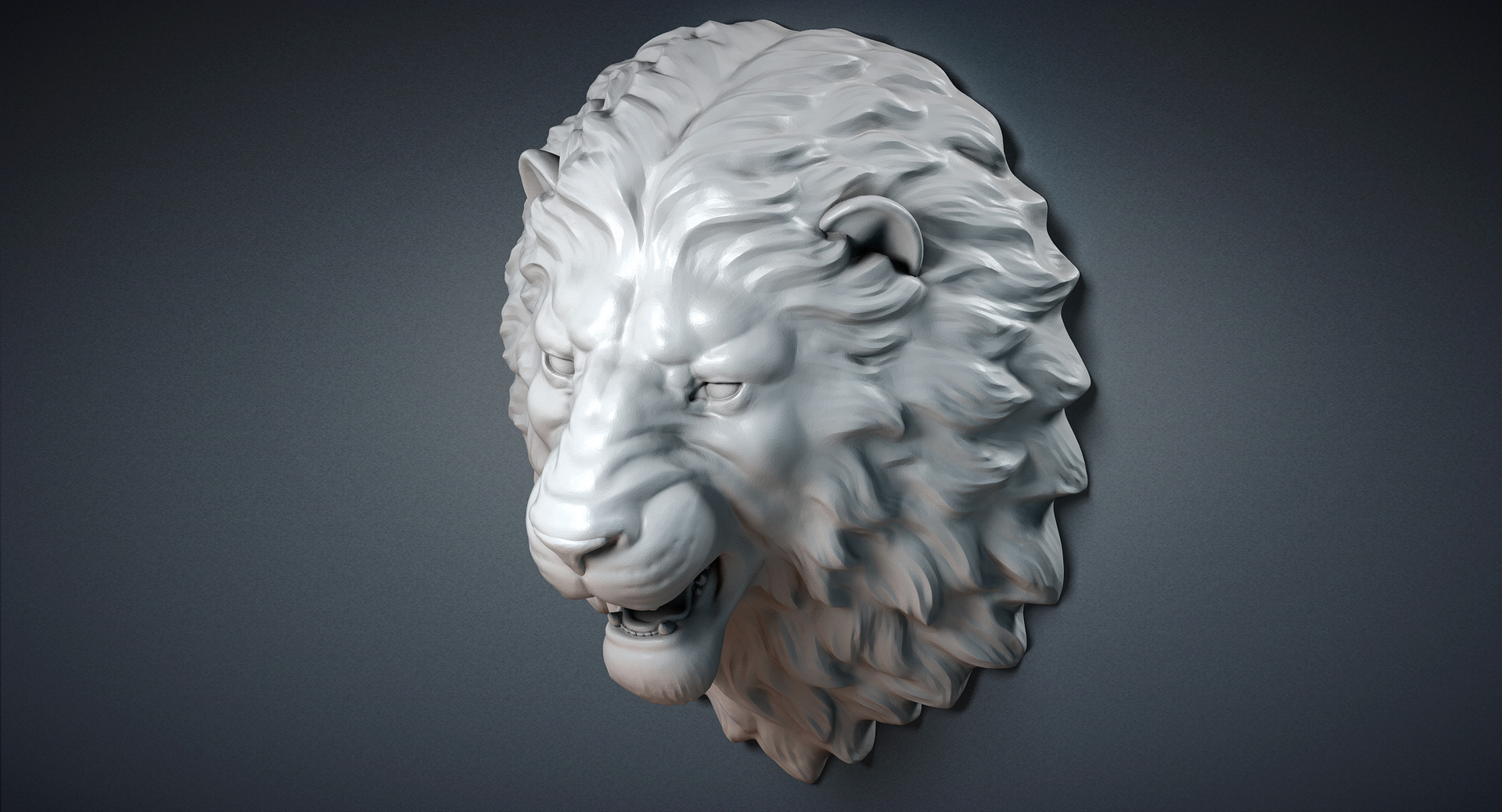 lion head 3d model