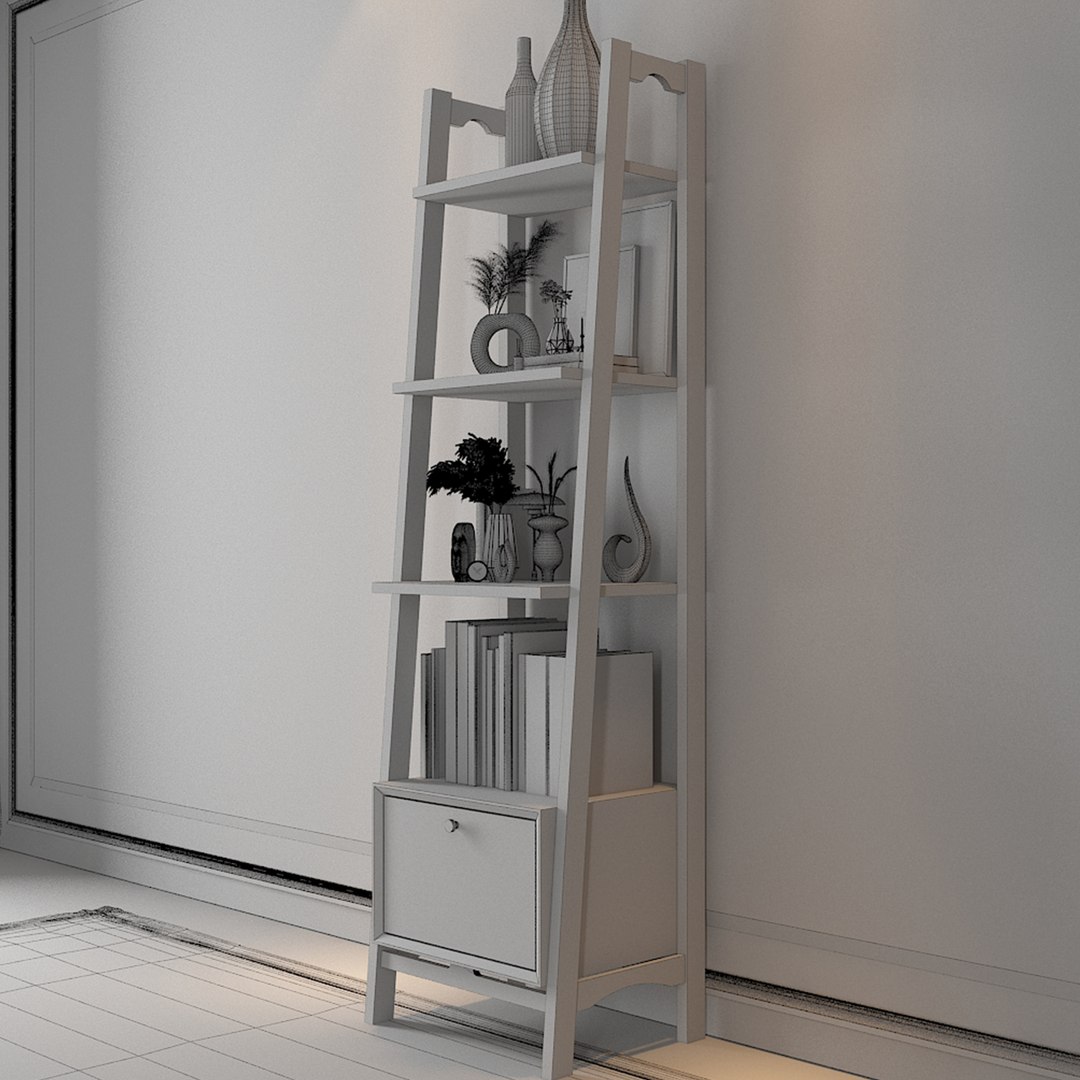 Bookcase 3D - TurboSquid 2011313