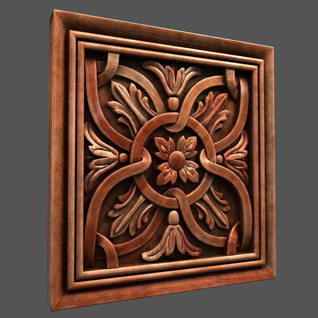 3D wall wood panel model - TurboSquid 1193371