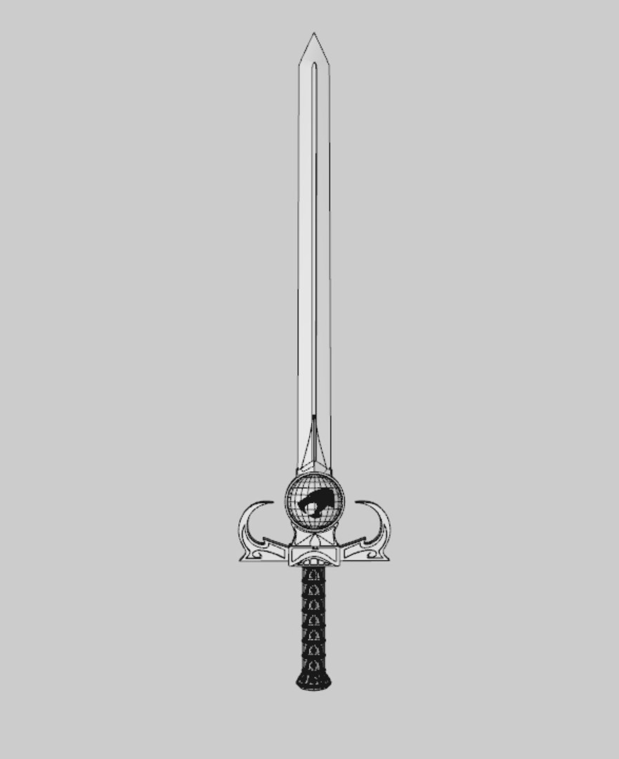 sword omens thundercats 3d c4d