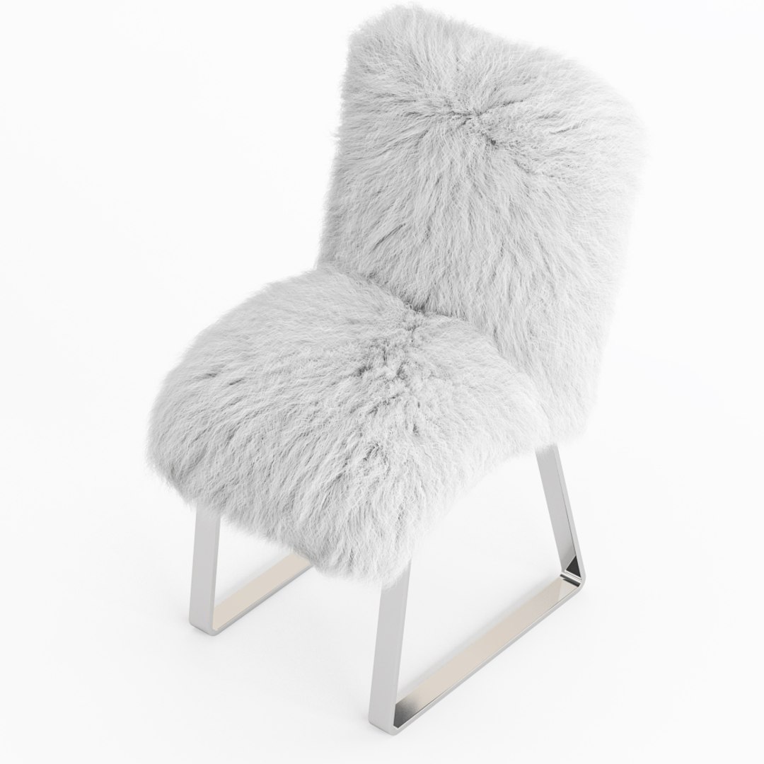 3D Wool Chair Fur Upholstery - TurboSquid 1465290