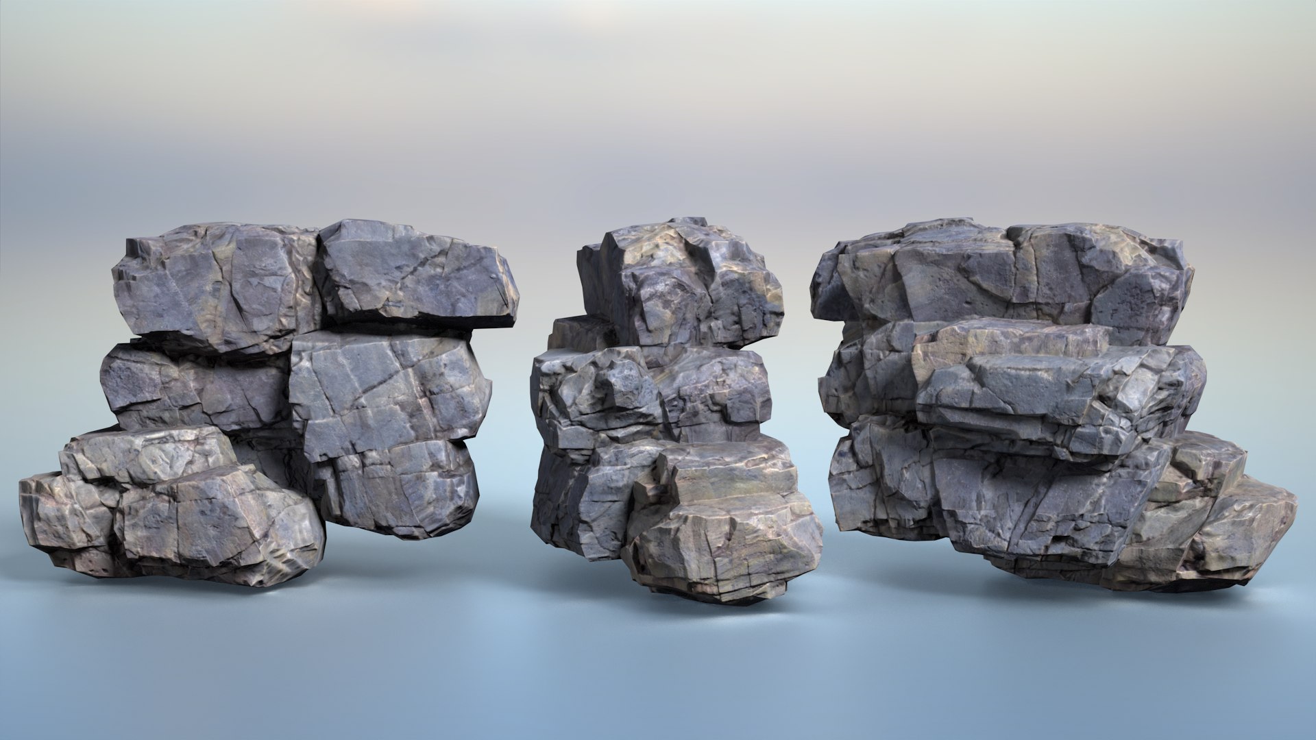 6 Modular Cliff Rocks - 240830 3D Model - TurboSquid 2274969