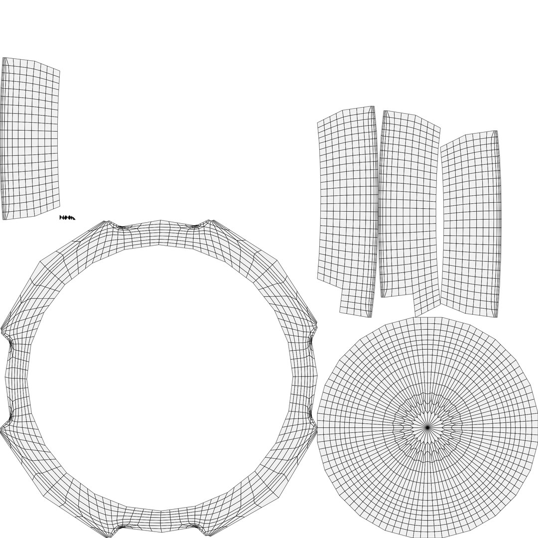 Low Poly Round Shield 3D Model - TurboSquid 2380396