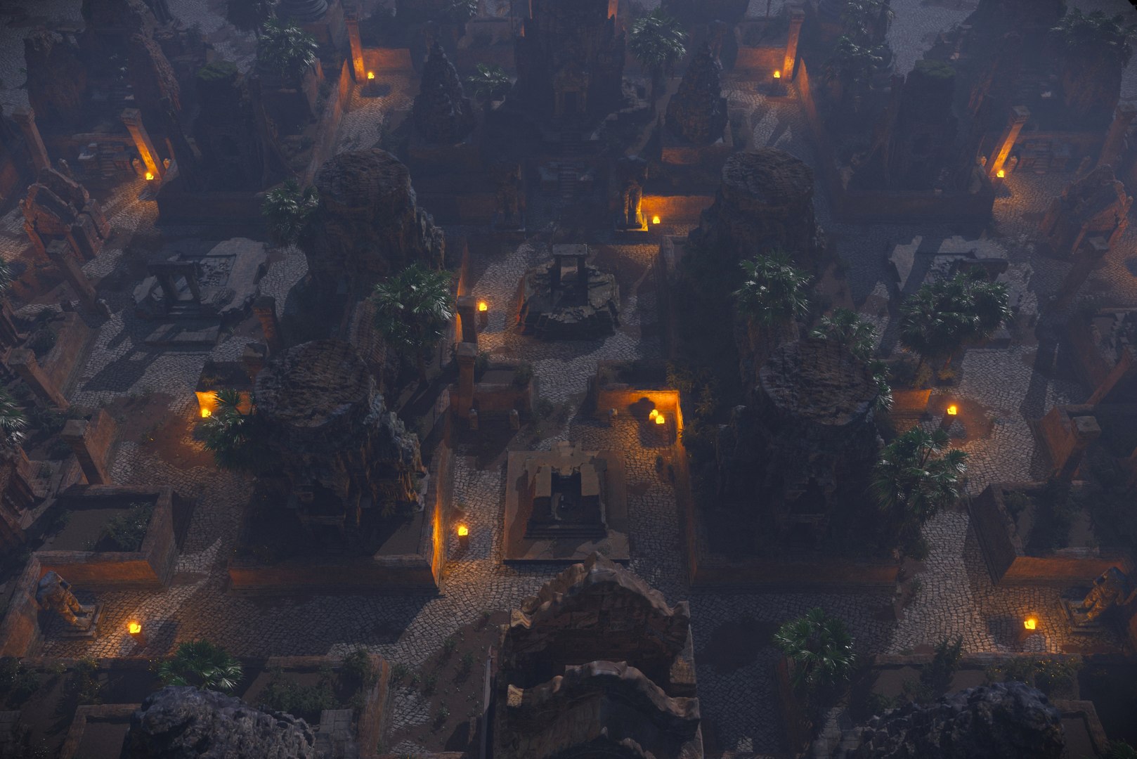 Ancient Temple Ruins High Detail 3D Scan Scene 3D - TurboSquid 2389422
