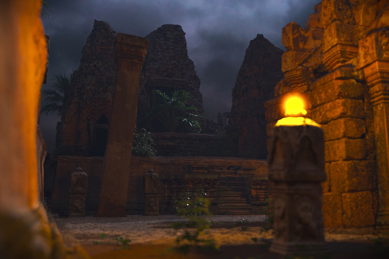 Ancient Temple Ruins High Detail 3D Scan Scene 3D - TurboSquid 2389422