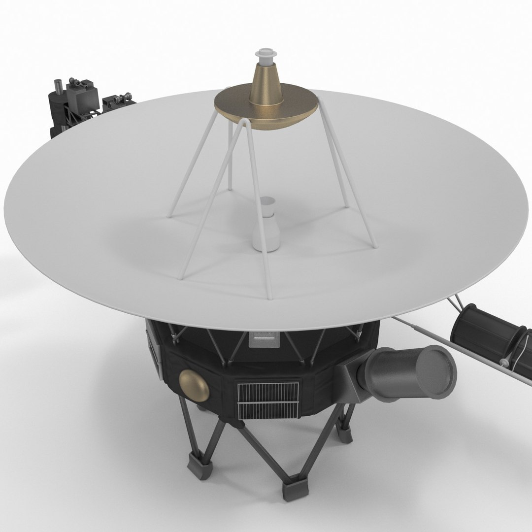 Space Probe Voyager 1 3d Model
