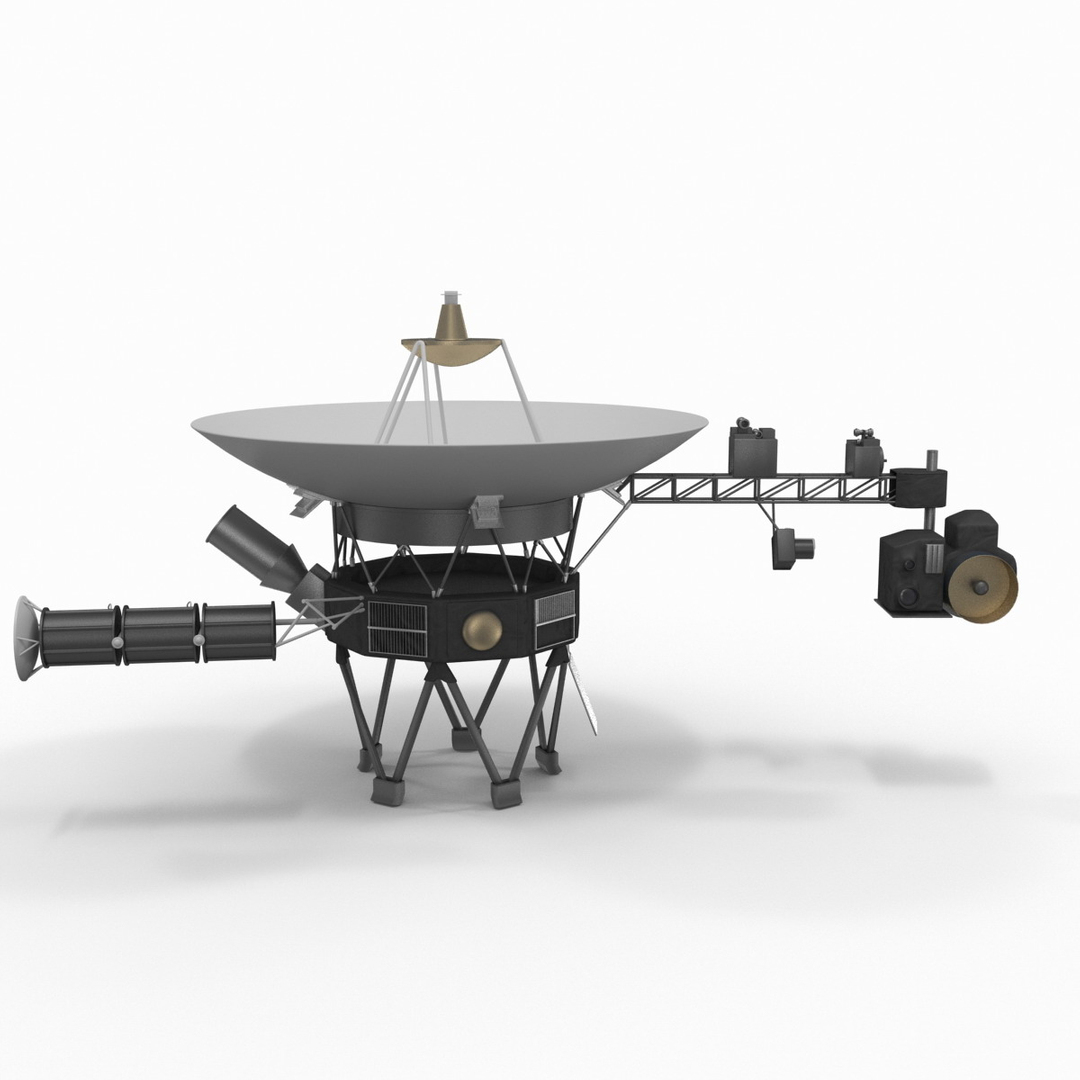 Space Probe Voyager 1 3d Model