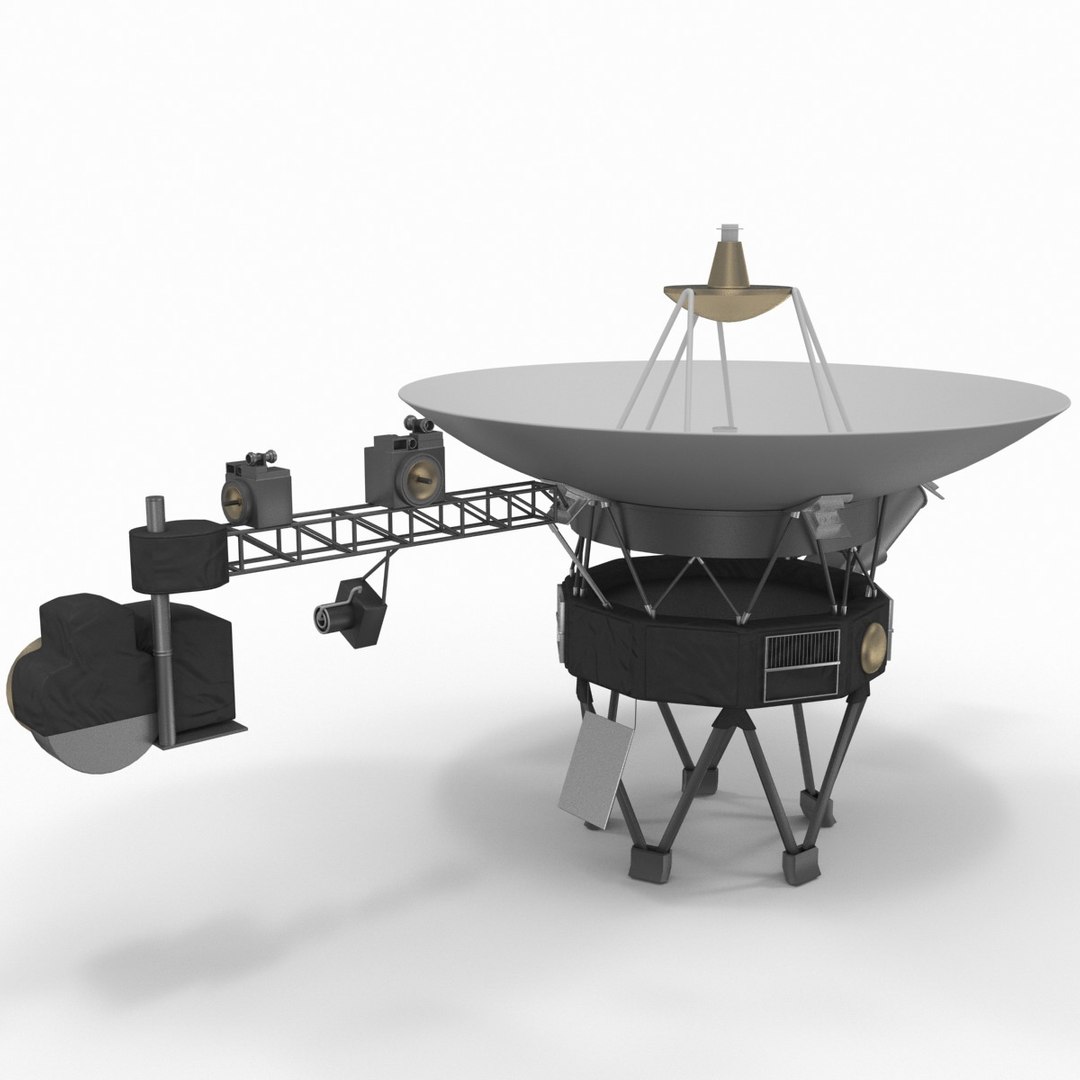 Space Probe Voyager 1 3d Model