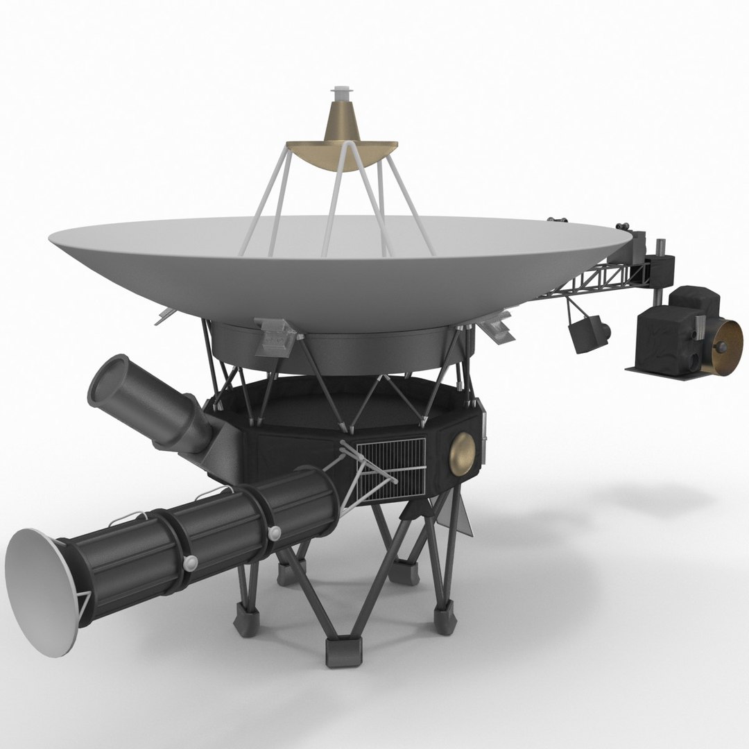 Space Probe Voyager 1 3d Model