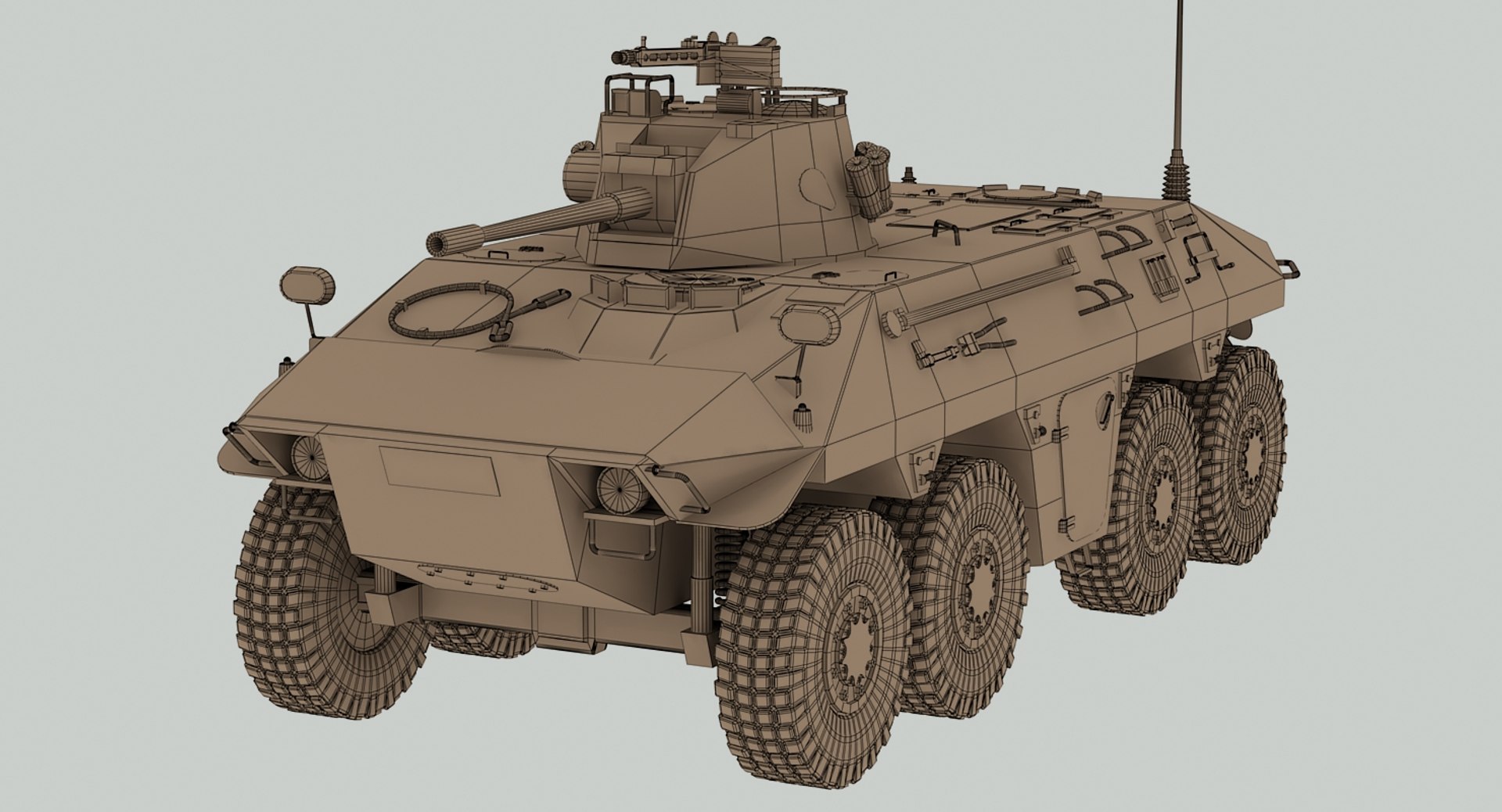German Luchs Armoured Fighting Vehicle 3d Max