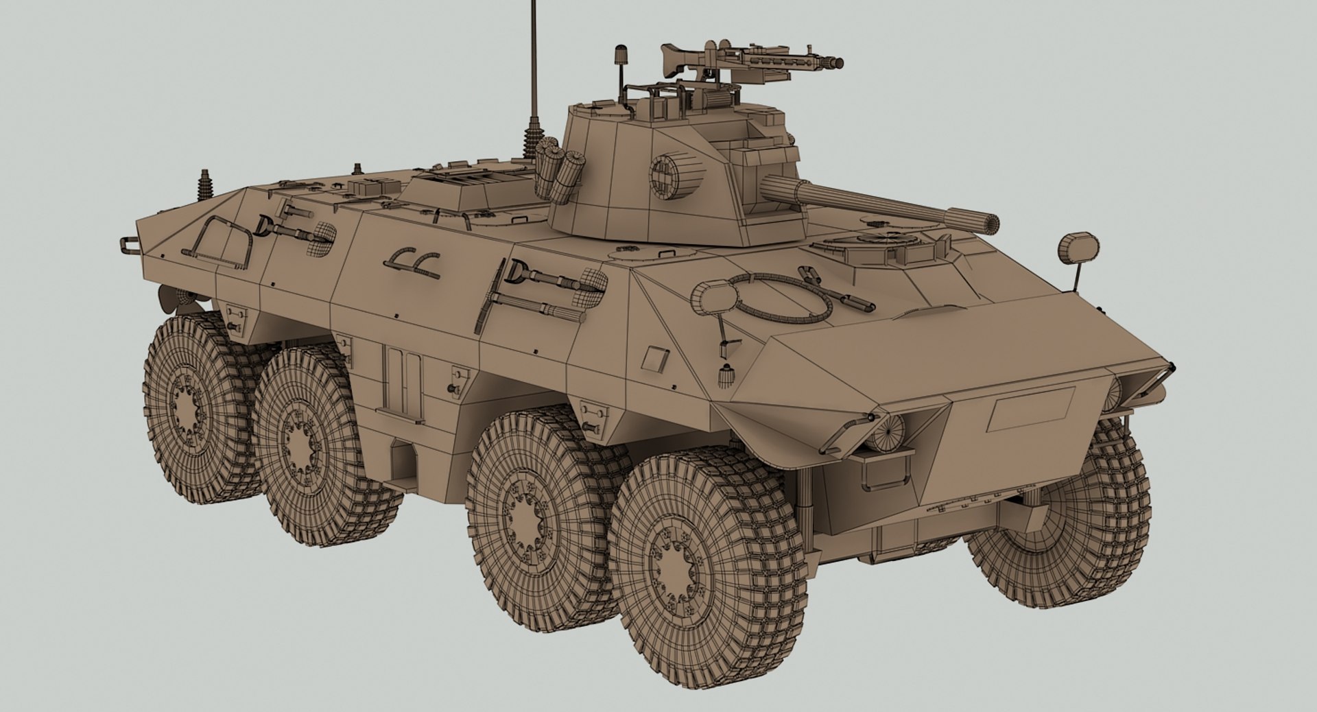 German Luchs Armoured Fighting Vehicle 3d Max