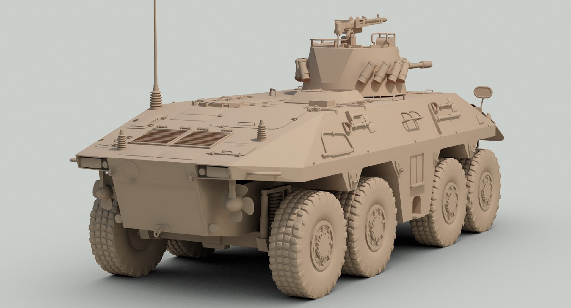 German Luchs Armoured Fighting Vehicle 3d Max