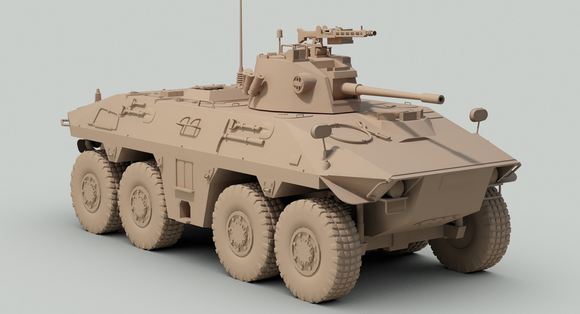 German Luchs Armoured Fighting Vehicle 3d Max