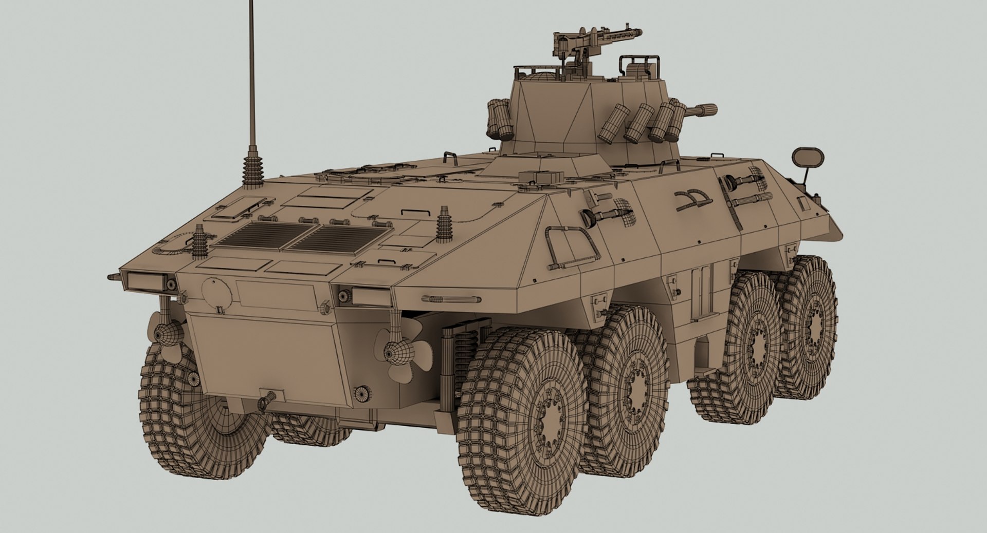 German Luchs Armoured Fighting Vehicle 3d Max