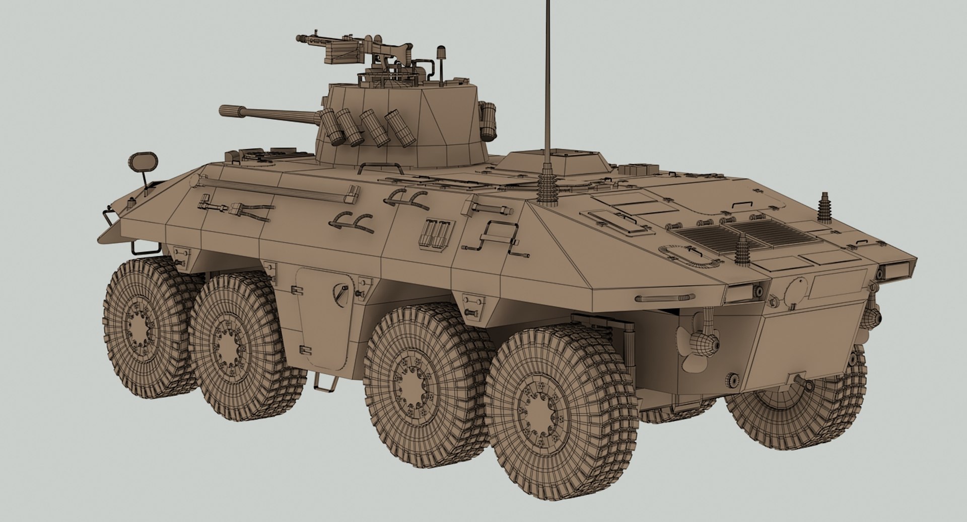 German Luchs Armoured Fighting Vehicle 3d Max