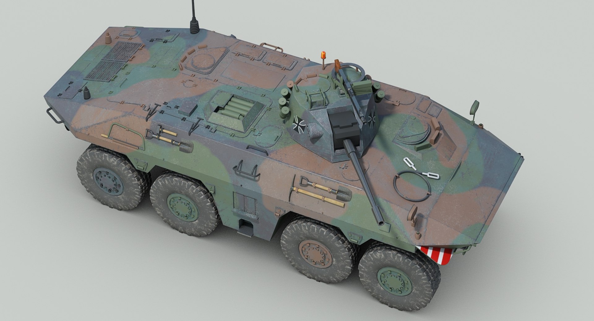 German Luchs Armoured Fighting Vehicle 3d Max
