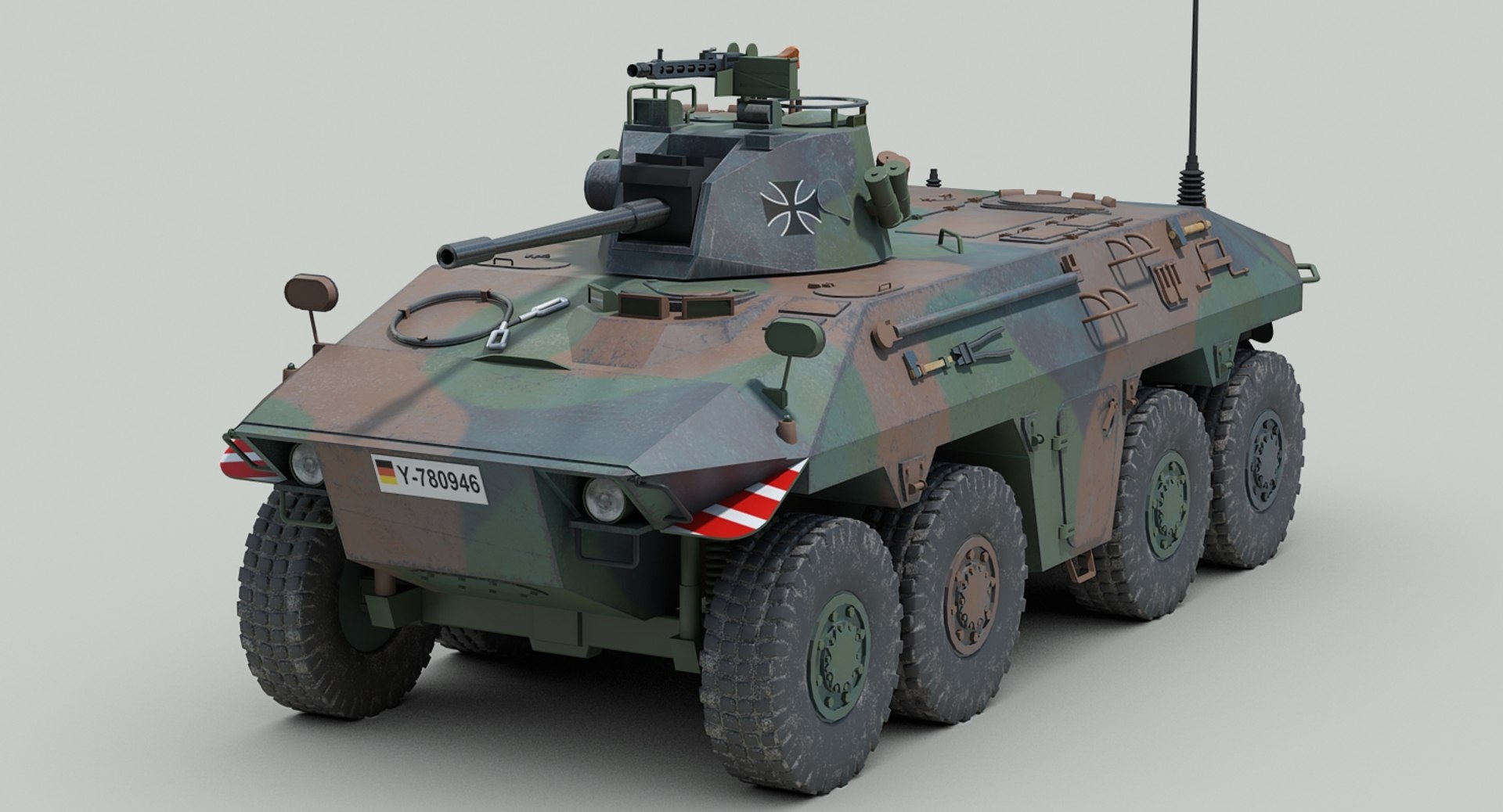 German Luchs Armoured Fighting Vehicle 3d Max