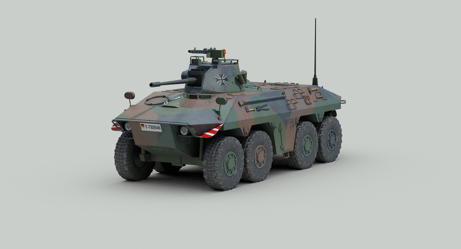 German Luchs Armoured Fighting Vehicle 3d Max