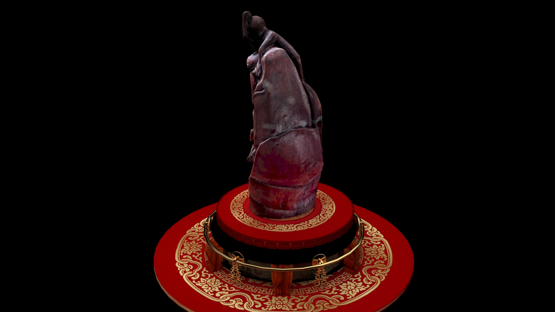 3D Model Chinese Wood Carving Monkeys - TurboSquid 2282807