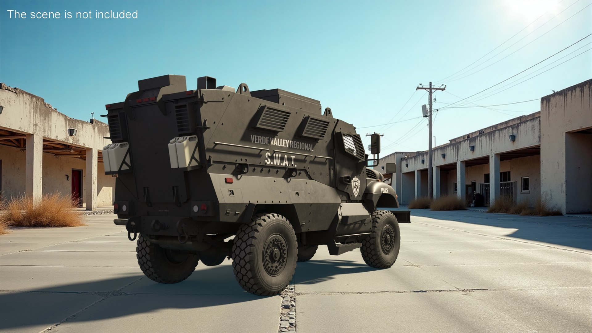 SWAT Vehicle International MaxxPro Black 3D Model - TurboSquid 2286719