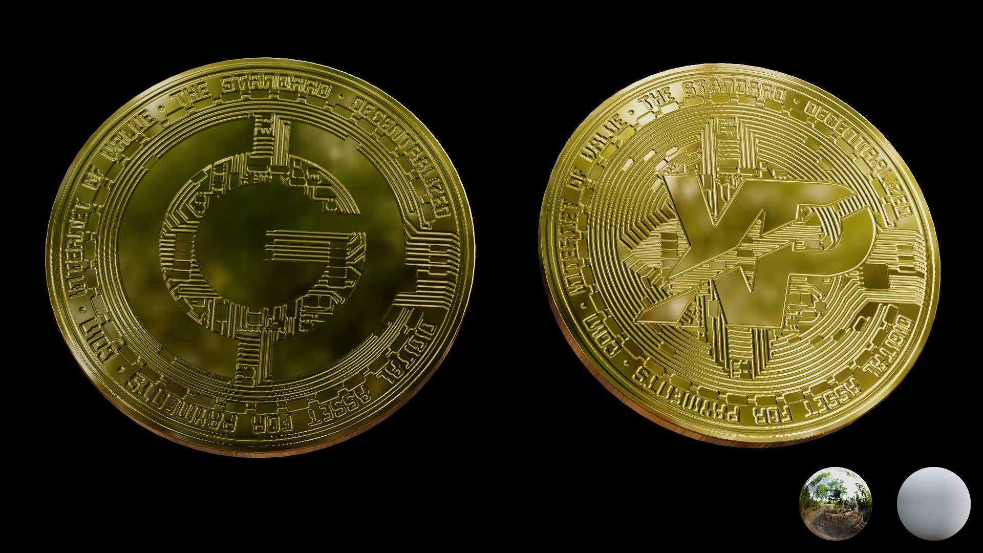 Crypto Coins Pack 2 Model - TurboSquid 1813188