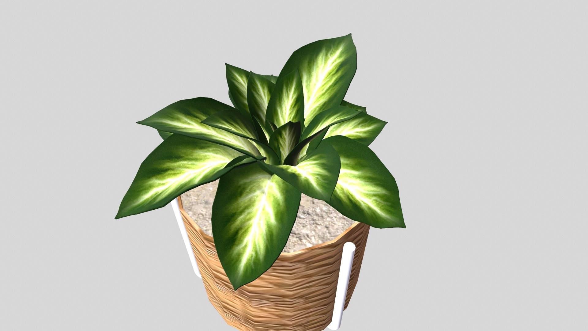 3D HOME DECOR Flower Basket - TurboSquid 2339446