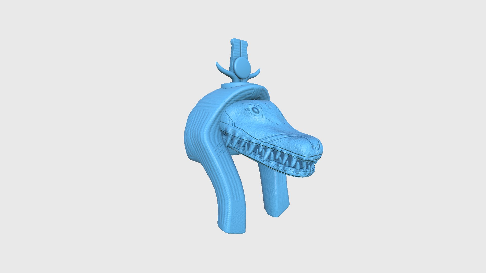 Sobek Mask A09 - Egyptian Gods Character Clothing 3D Model - TurboSquid ...