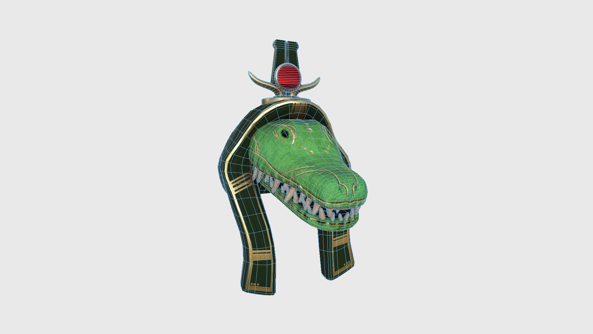 Sobek Mask A09 - Egyptian Gods Character Clothing 3D Model - TurboSquid ...