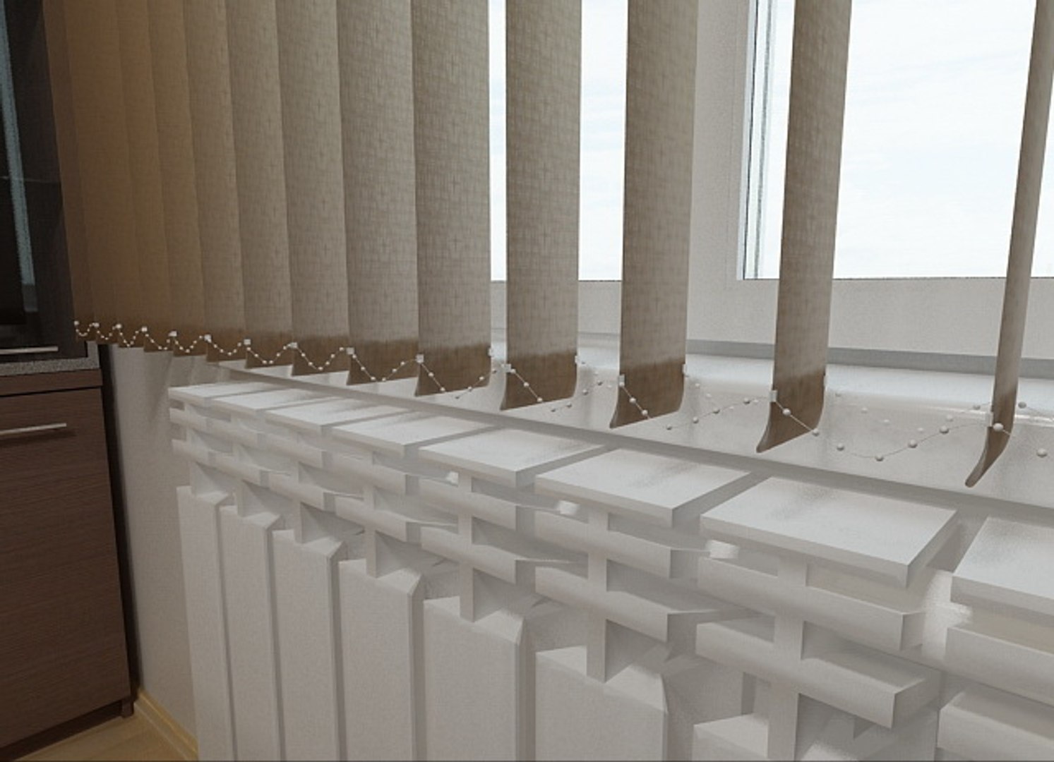 3d Office Window Curtain
