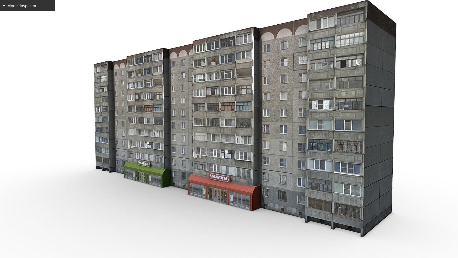 3D 10 Storey Residential Building Model - TurboSquid 1815126