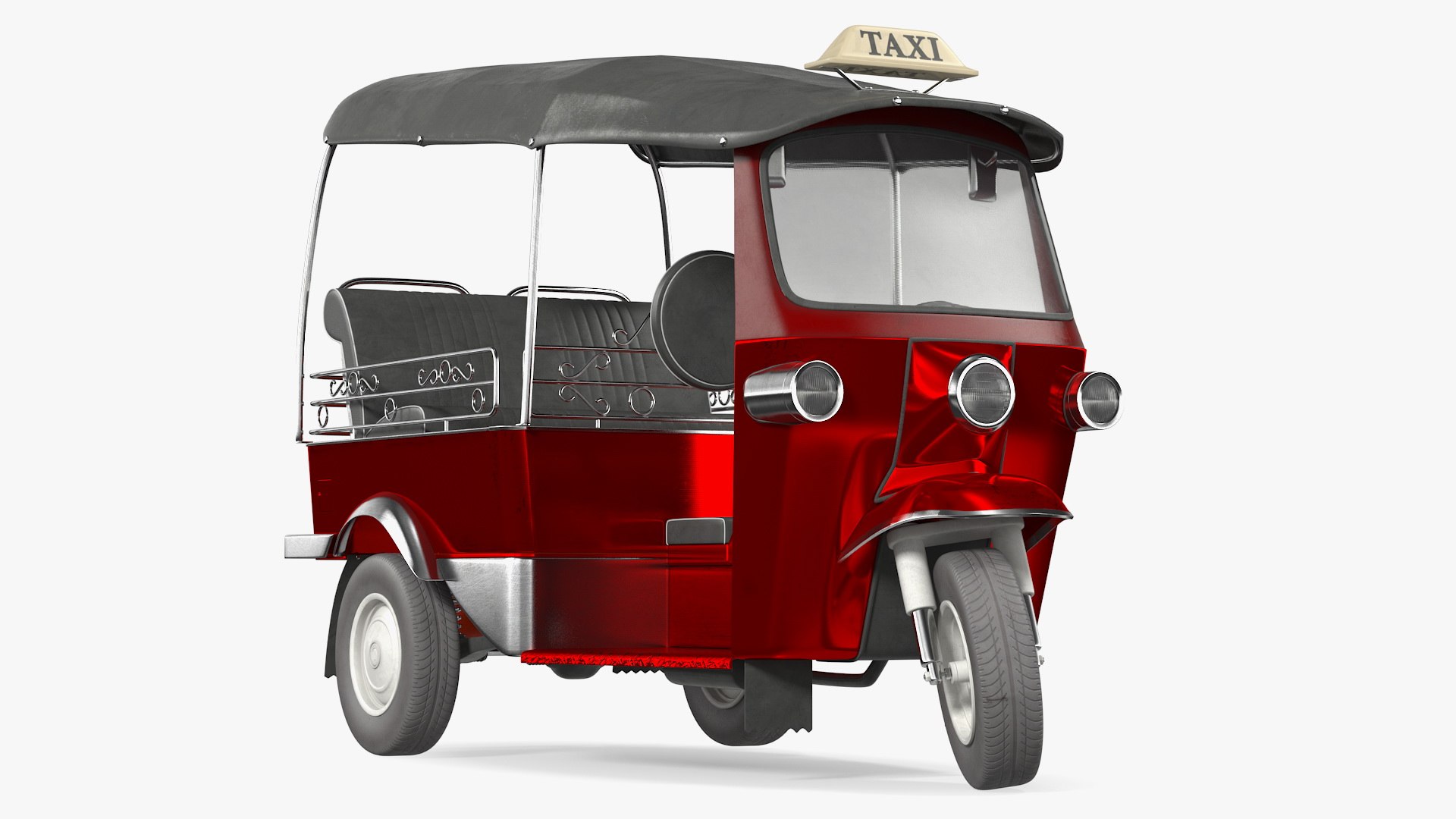 Auto rickshaw rigged 3D model - TurboSquid 1546000