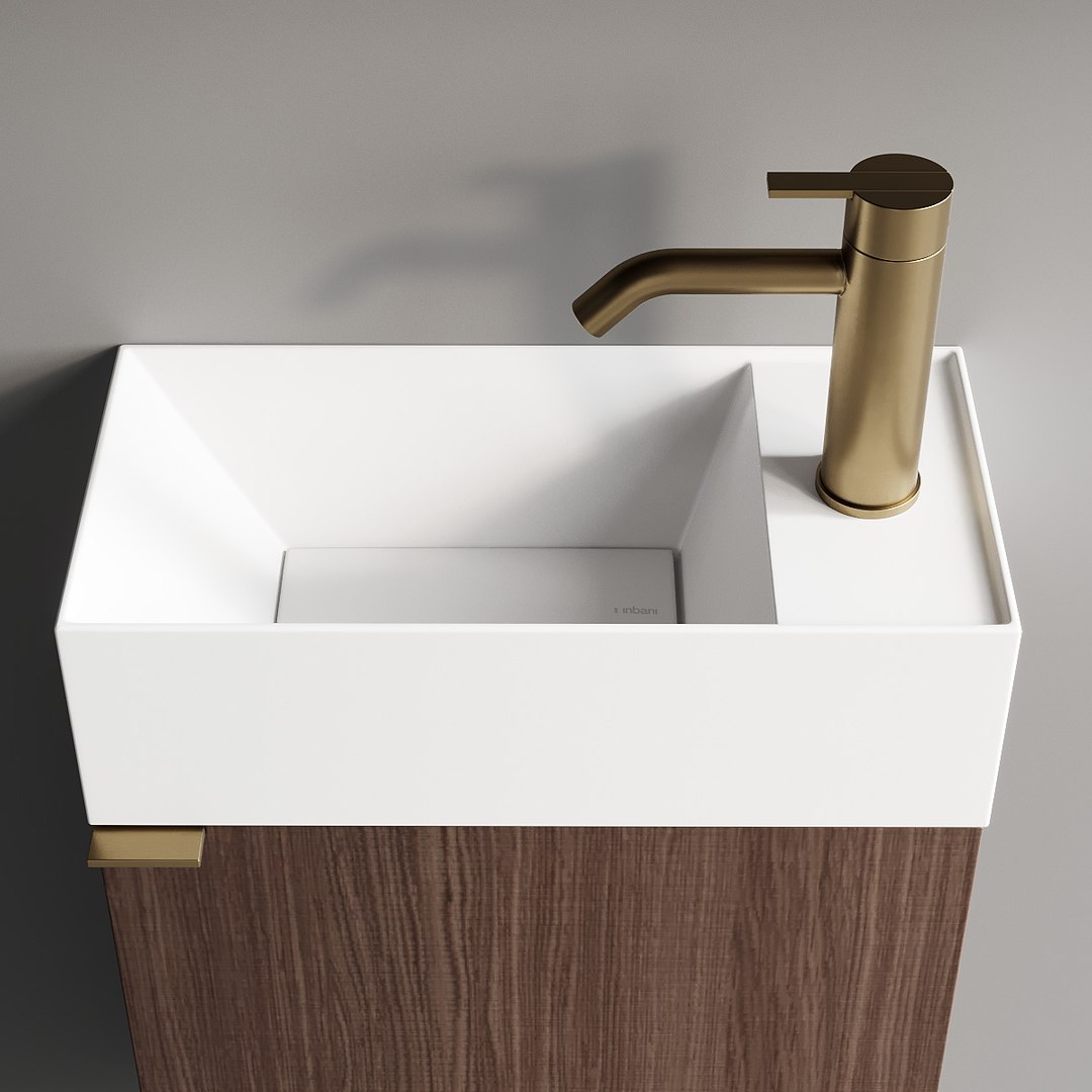 Inbani Facett Vanity Unit Set 1 3D Model - TurboSquid 1974585