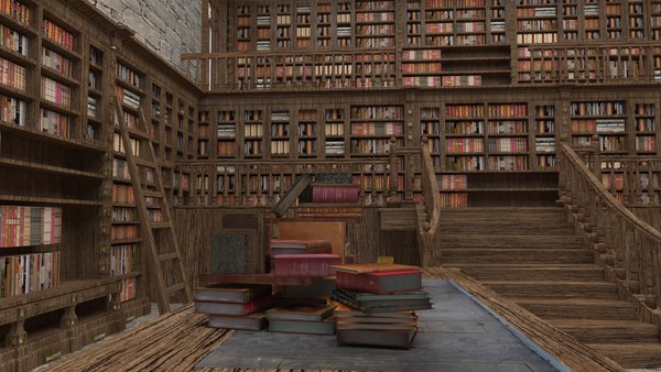 2 Egyptian Interior Library - Collection 20213D模型 - TurboSquid 1876872