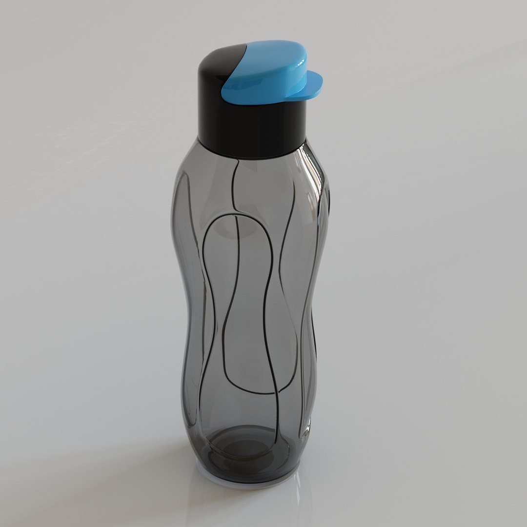 3D Tupperware Inspired Water Bottle Model - TurboSquid 1644089