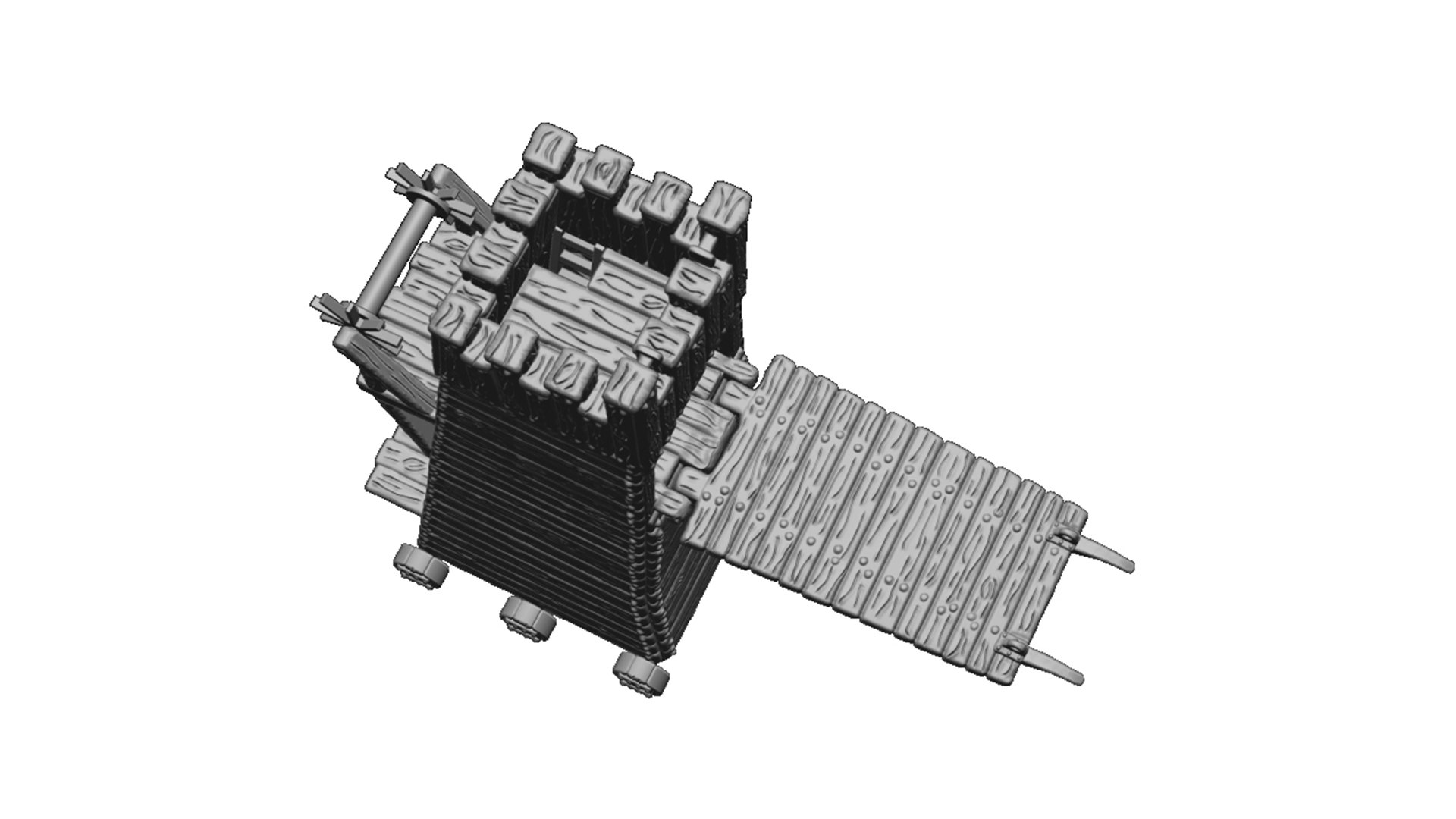 Siege Machine Tower 3D Model - TurboSquid 2320177