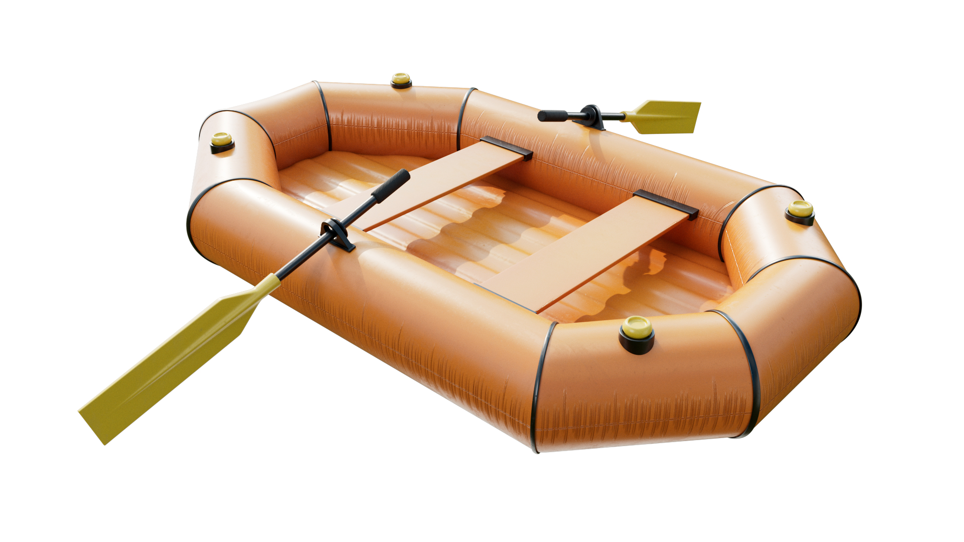 Raft Boat Inflatable 3D Model - TurboSquid 2268126