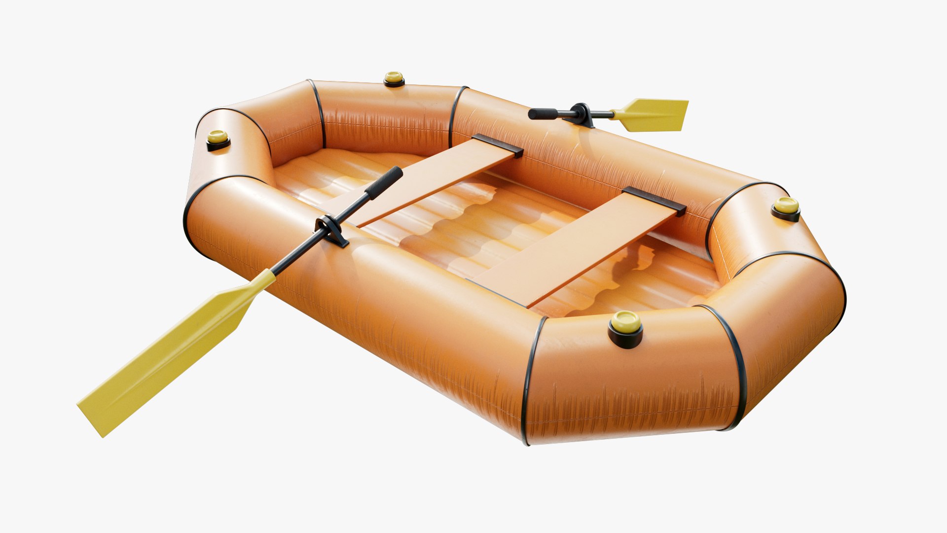 Raft Boat Inflatable 3D Model - TurboSquid 2268126