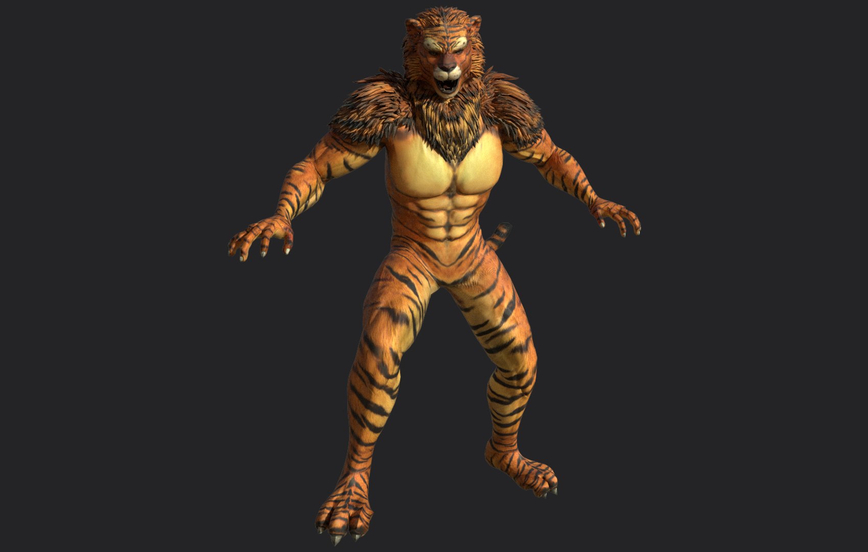 3D Tiger Model - TurboSquid 1882362