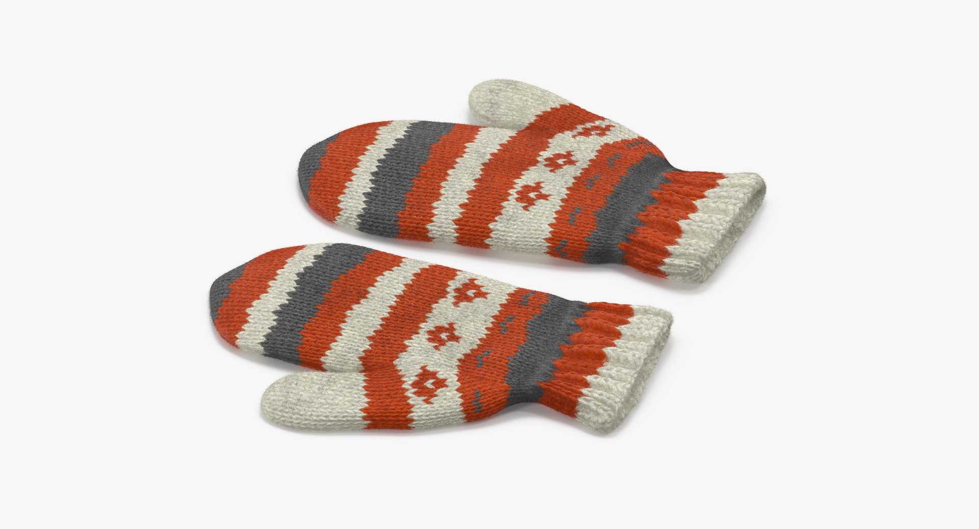 3d Mittens 02 Model