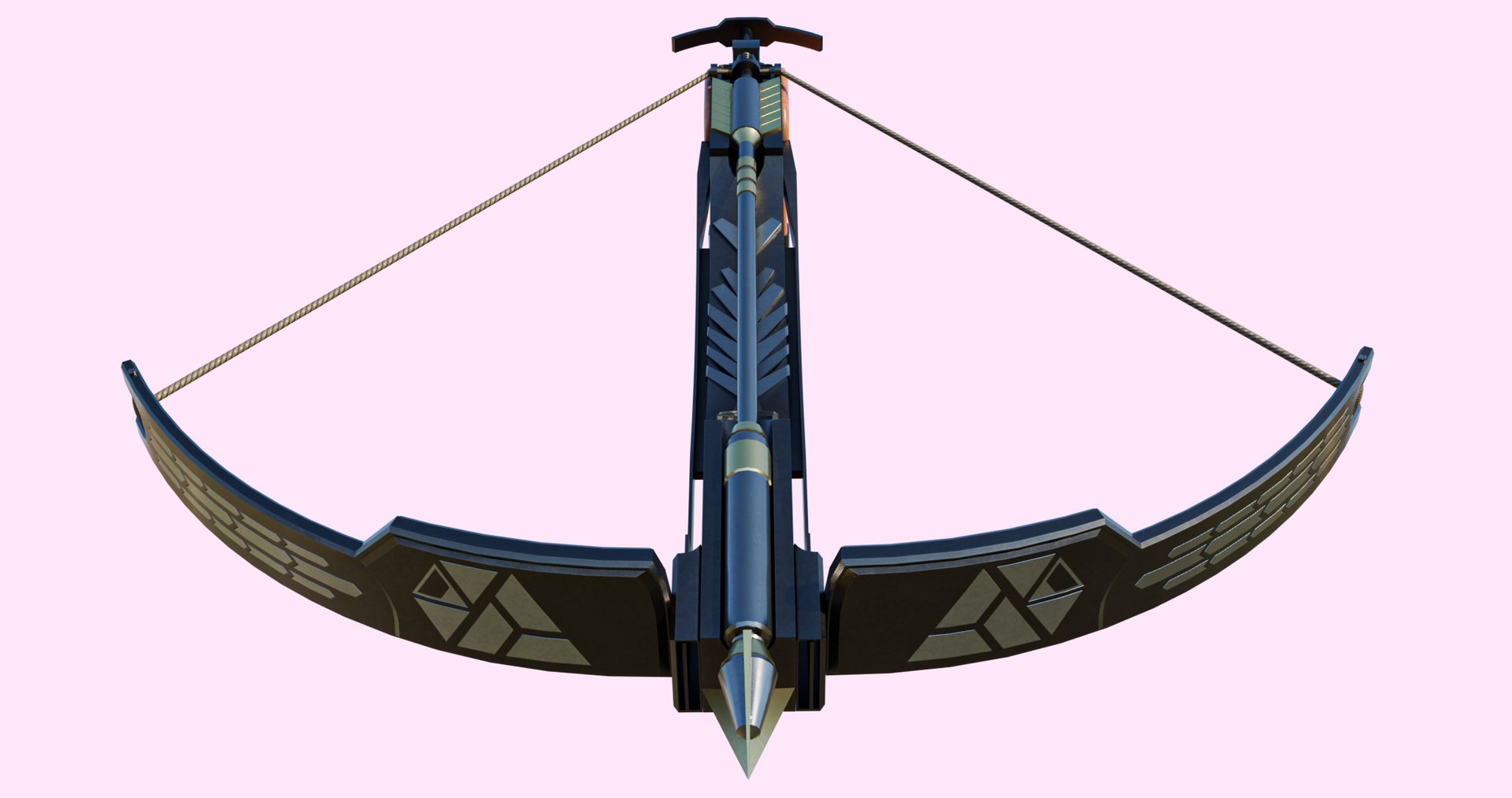 3D Crossbow Gun GameReady with PBR Unity Unreal Engine V-Ray Arnold ...