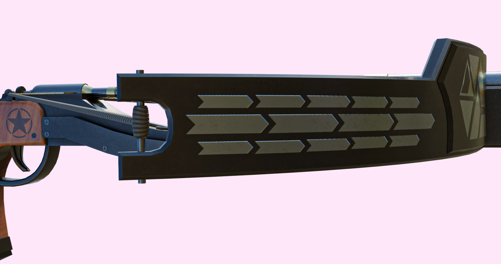 3D Crossbow Gun GameReady with PBR Unity Unreal Engine V-Ray Arnold ...