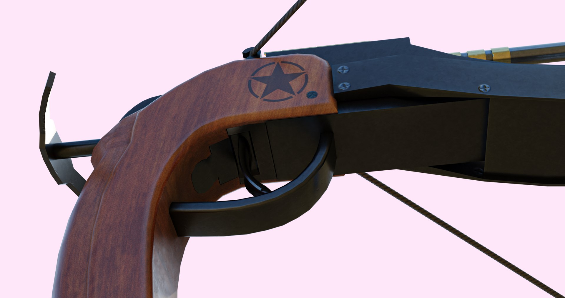3D Crossbow Gun GameReady with PBR Unity Unreal Engine V-Ray Arnold ...