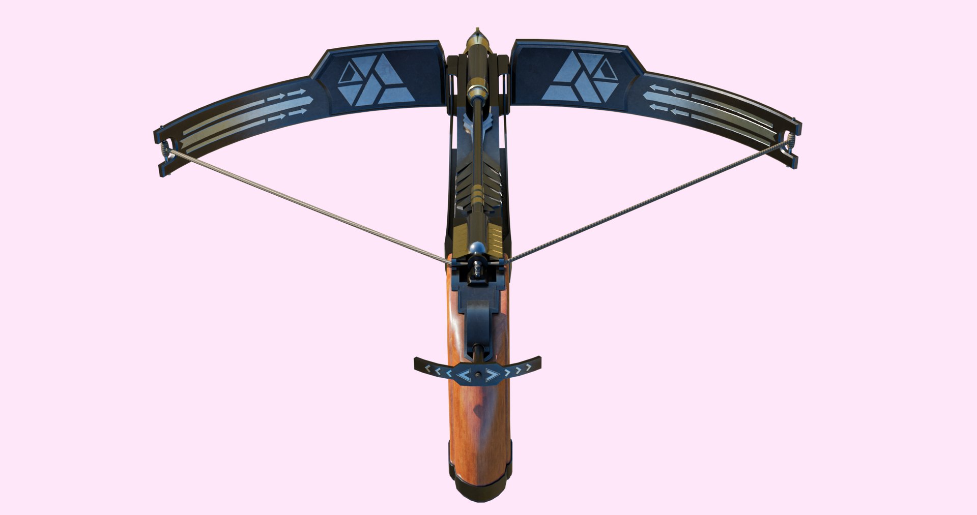 3D Crossbow Gun GameReady With PBR Unity Unreal Engine V-Ray Arnold ...