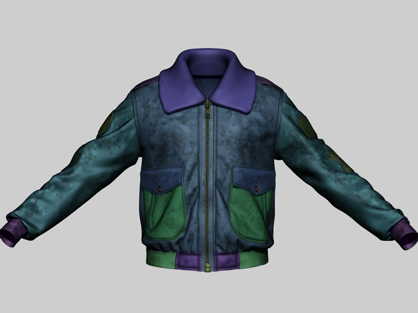 Usa pilot jacket 3D model - TurboSquid 1367650