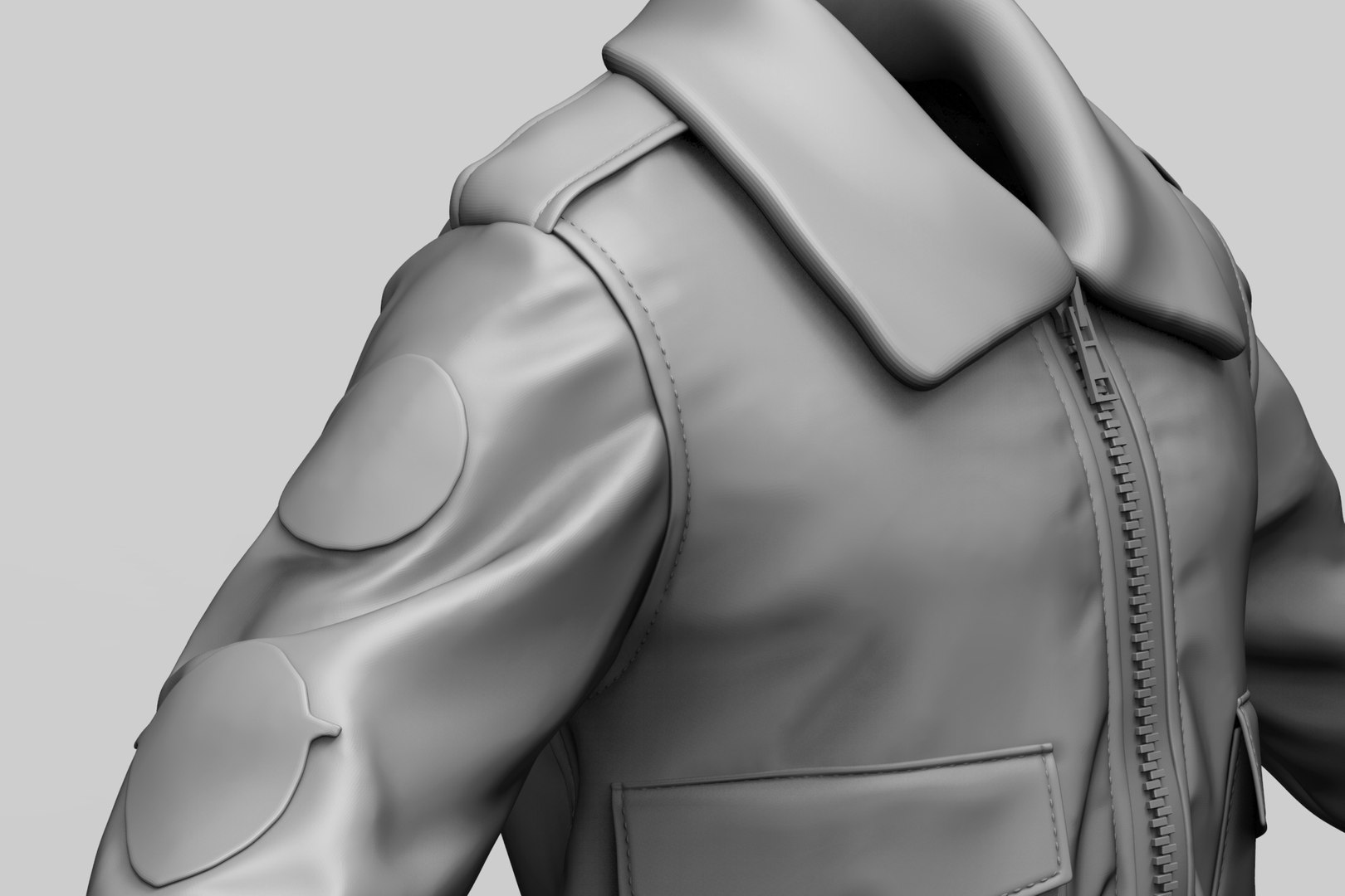 Usa pilot jacket 3D model - TurboSquid 1367650