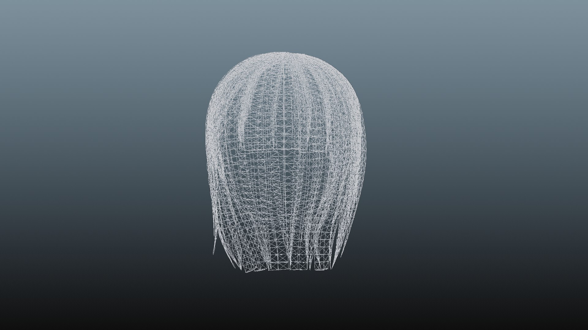 3D Female Hair Low Poly 4 Colors - TurboSquid 2143121